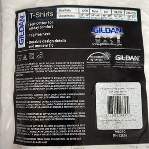 Gildan | Shirts | Gildan Mens White 6pk Tshirts Premium Cotton Comfort ...